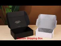 Stylish  Small Shipping Boxes Cardboard Packing Boxes With Black Foam Insert