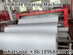 China 3m Width Knife Pleating Machine 380V Electric Filter Making Machine for sale