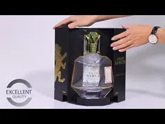 Lightweight Decorative Paper Wine Box For Gift Packaging With Mirror