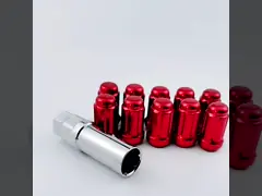 中国 黒い円形車輪ナッツと1ラグナッツキーコーンシート 1.38 インチ長 3/4 インチヘックス 販売のため