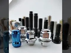 China Chrome Locking Lug Nut Socket Security Lug Nuts OEM 24mm Shank Diameter for sale