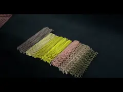 China Colorful Aluminum Chain Link Wire Mesh Curtain For Decorative for sale