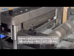 2-coil type aluminum fin press machine for turbulators oil coolers air chargers