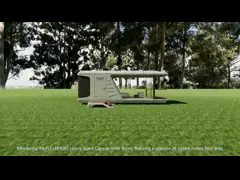 China Waterproof Prefab Capsule House / Capsule Tiny House Luxury For Outdoor for sale