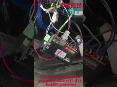 Electric forklift in situ rotation Angle control accuracy is high