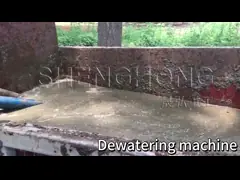 Manure dewatering machine