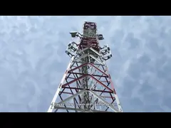Self Supporting Internet 5G Telecommunication Antenna 3 Legged Angular Steel Tower