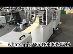 China 5 - 25m/min Speed Air Filter Making Machine Pleating And Gluing Machine for sale