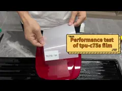 TPU-C 7.5mil Highly hydrophobic Product performance test
