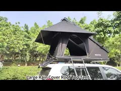 China Durable Easy Setup Triangle Rooftop Tent With Led Premium Materials for sale