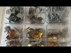 Perni di isolamento per saldatura a prigioniero con testa a coppa da 2,7 mm per fissare l'isolamento per condotti in fibra di vetro