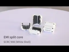 China NiZn Material SCRC SCNF EMI Shield Round Cable Clamp Snap Split Ferrite Core 20pcs Free Sample for sale