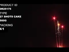 Liuyang 27 Shots 500G Cake Fireworks 1.4g For Christmas Celebration