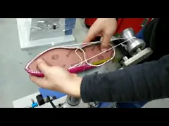 China Pneumatic String Grasping Lasting Machine Manual Footwear Maker Machine for sale