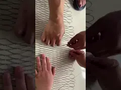 Voet-in veiligheid Vogelhuis Draadnet Flexibel dierentuin Mesh Rail 30x30mm