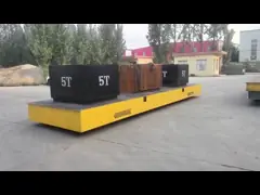 China Electric Flat Car Forward Backward Left Turn Right Turn Pivot In Place Material Transfer Trolley for sale