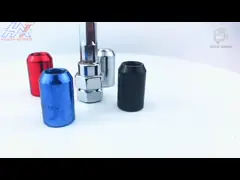 China Silver Aluminum Wheel Lock Socket Racing Lug Nuts 10.9 Grade for sale