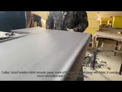 China Cinema Sound Absorbing Fabric Panels Wall Decorative Sound Proof Panels for sale