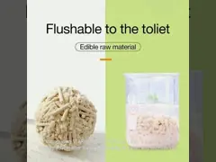 China ODM Natural Clumping Tofu Cat Litter 1.5mm-2.0mm Dust Free Biodegradable Flushable for sale