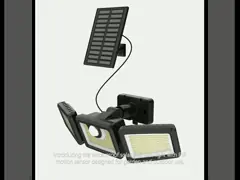 Waterproof Solar LED Wall Light with PIR Motion Sensor for Garden and Outdoor Use