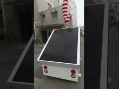 China Sustainability Mobile Solar Trailer With Wind Turbine For Remote Mountainous Area for sale