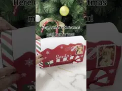 China Unique Packaging Decorative Christmas Gift Boxes Santa Custom Printed Rigid Boxes for sale