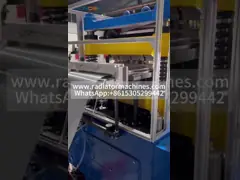 300mm wide aluminum wavy reciprocating fin stamping machine for oil cooler