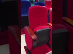 China Fabric Auditorium Lecture Hall Seating Chairs Furniture With Tablet Foldable for sale
