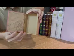 China Customizable Vintage Book Decorative Box High End Fake Book Storage Box for sale