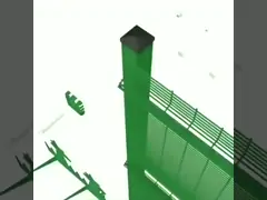 China Industry Area Curved 358 Security Mesh Panels With 4 Mm Horizontal Wire And Vertical Wire for sale