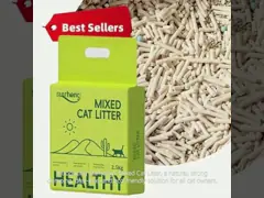 Good Quality oem/odm Natrual strong clumping dust free bentonite tofu mixed cat litter sand