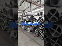 Hot-dip galvanized power pole