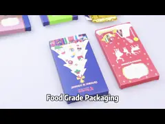 China Custom Chocolate Bar Box Food Grade Cardboard Paper Gift Weeding Box with Logo Luxury Packing Material Customized Coated Paper for sale