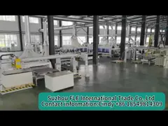 SPC Floor Grooving Machine Connection Line