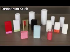 China Rotating Design 30g 50g 75g 100g PP Double Shell Body Fragrance Deodorant Stick Container for sale