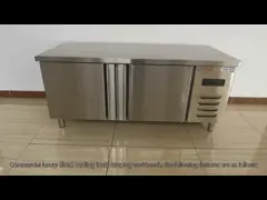 China Easy Maintenance Commercial Restaurant Freezer 430L 220V 2 Door Counter Freezer for sale