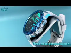 H27 Smart Watch Outdoor Sports 1.43inches Amloed BT Call 400mah Battery Health Heart Rate BP Monitor