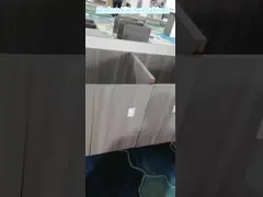 China Contemporary HPL Fireproof Kitchen Cabinet Set with Brass and Soft Closing Sliders Blum Hinges for sale