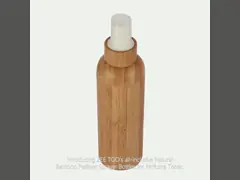 5ml,10ml, 15ml, 20ml, 30ml, 50ml,100ml,150ml, 200ml All Inclusive Natural Bamboo PET Liner Sprayer Bottles For Perfume Toner