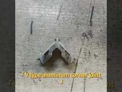 China 45 Degree Connecting Aluminum Profile Corner Code Door And Window Hardware Connector for sale