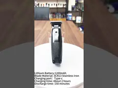 SHC-5103 Professional Hair Clipper  3.7V 18650 # 1200mAh lithium battery 3CR13 Stainless Iron