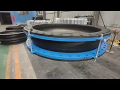 China DN1800 Limited Tie Rod EPDM Elastomer Rubber Expansion Bellows - 16mm Axial Displacement, 15° Deflection Angle for sale