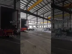 Steel pole factory production workshop