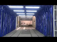 China New Industrial Retractable Spray Booth Paint Booth For Heavy Duty Painting for sale