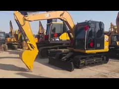 7Ton Mini Used Cat 307E Small Excavators Equipment Machinery With Blade Backhoe