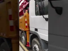 The refurbished 52m Concrete Pump Truck with Mercedes-Benz Chassis works well