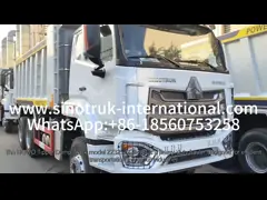 Sinotruk Howo/Hohan Nx 6×4 Tipper Dump Truck 10 Wheels Rectangular Cargo Body 20CBM White Color