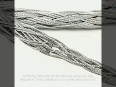 Mesk sock joint for cable in middle slack grip