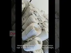 China 1kＮ - 130kＮ White Nylon Rope Traction Heavy Duty Nylon Rope for sale
