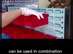 China Plastic Shelf Bins Tool Crate Stackable Plastic BoxWarehouse For Screws Stackable for sale